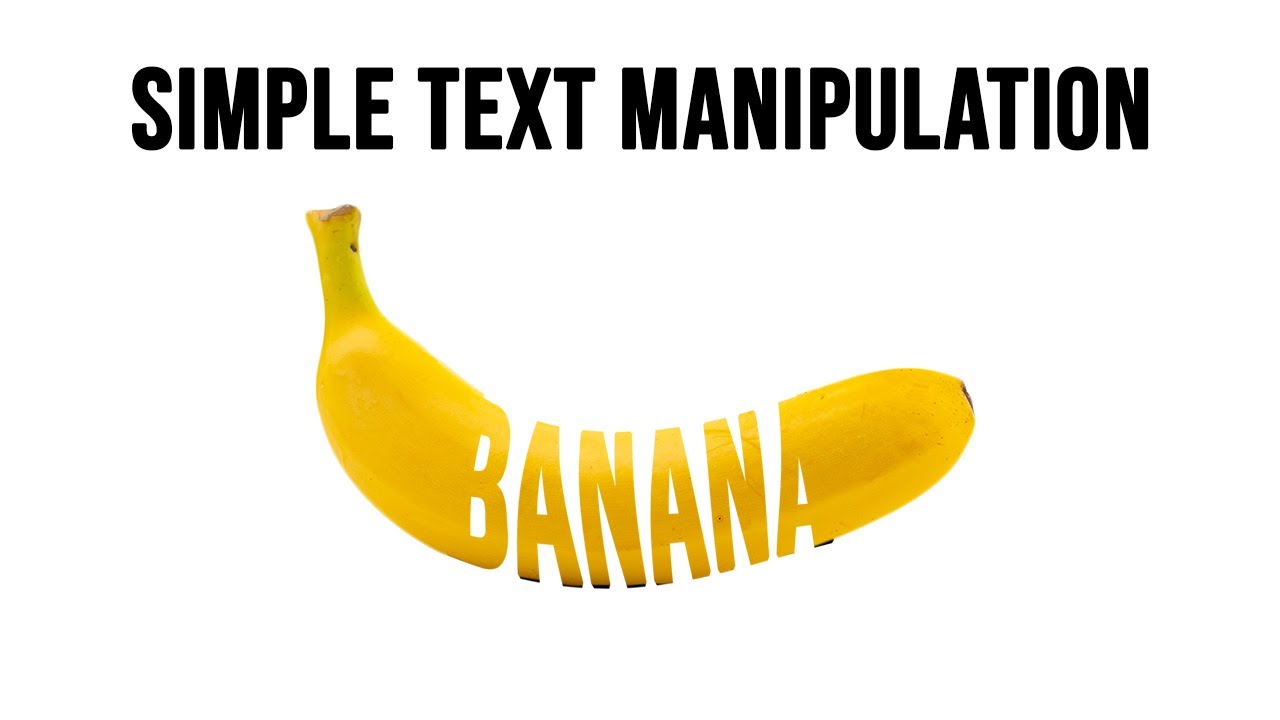 Simple Text Manipulation in Photoshop - YouTube