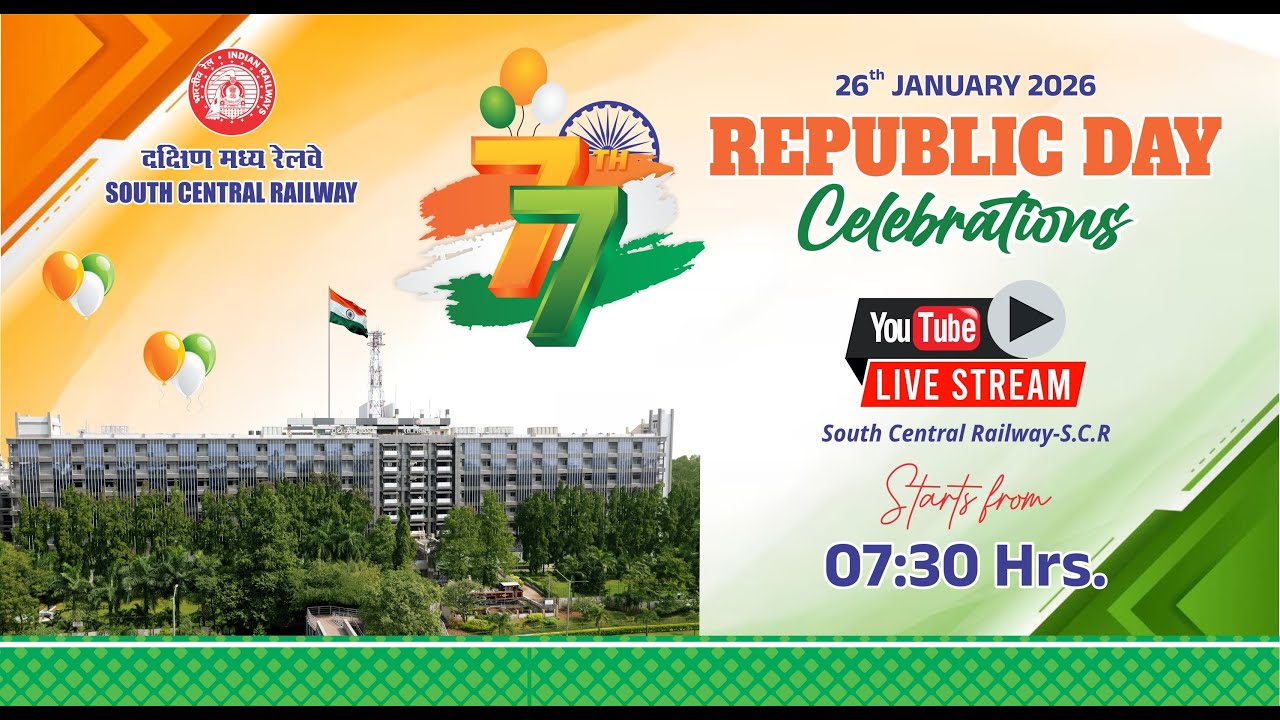 SCR Celebrates 77th Republic Day at Railway Sports Complex,SC on 26th ...