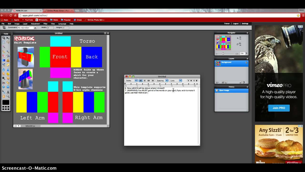Roblox Tutorials- How to make a shirt as NBC - YouTube