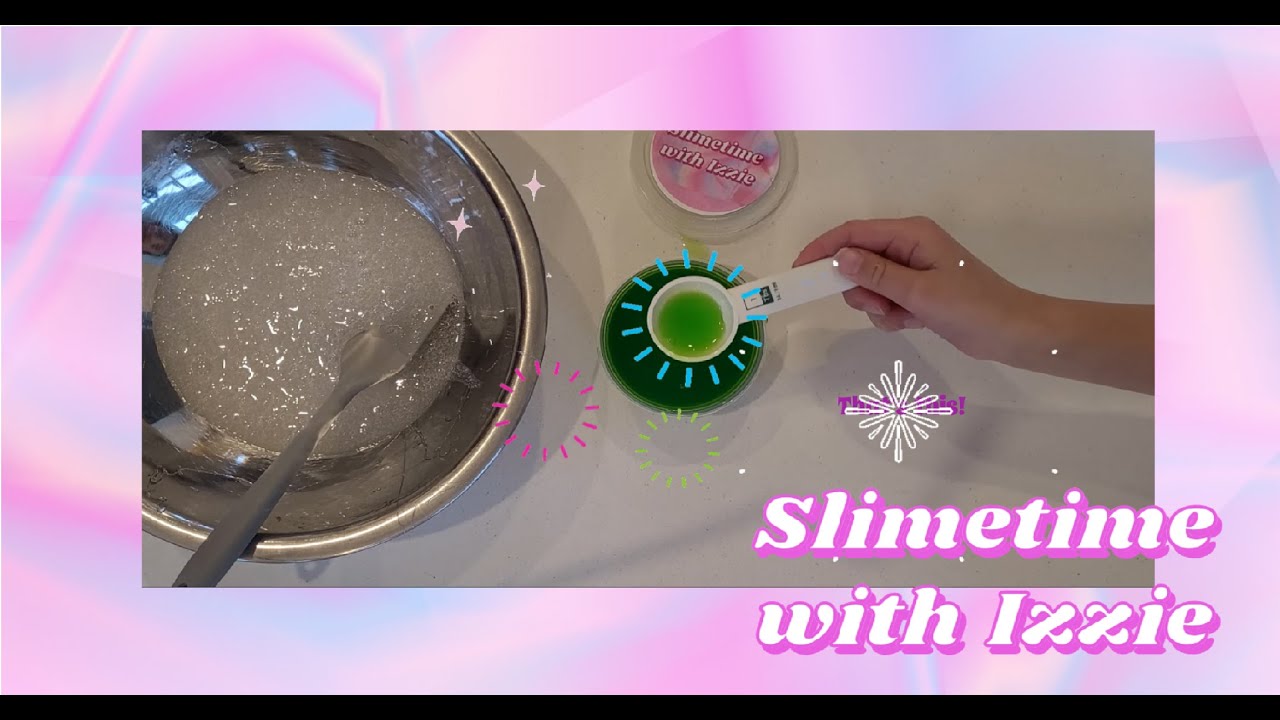 Let's make Yoshi slime! - Slimetime with Izzie - YouTube