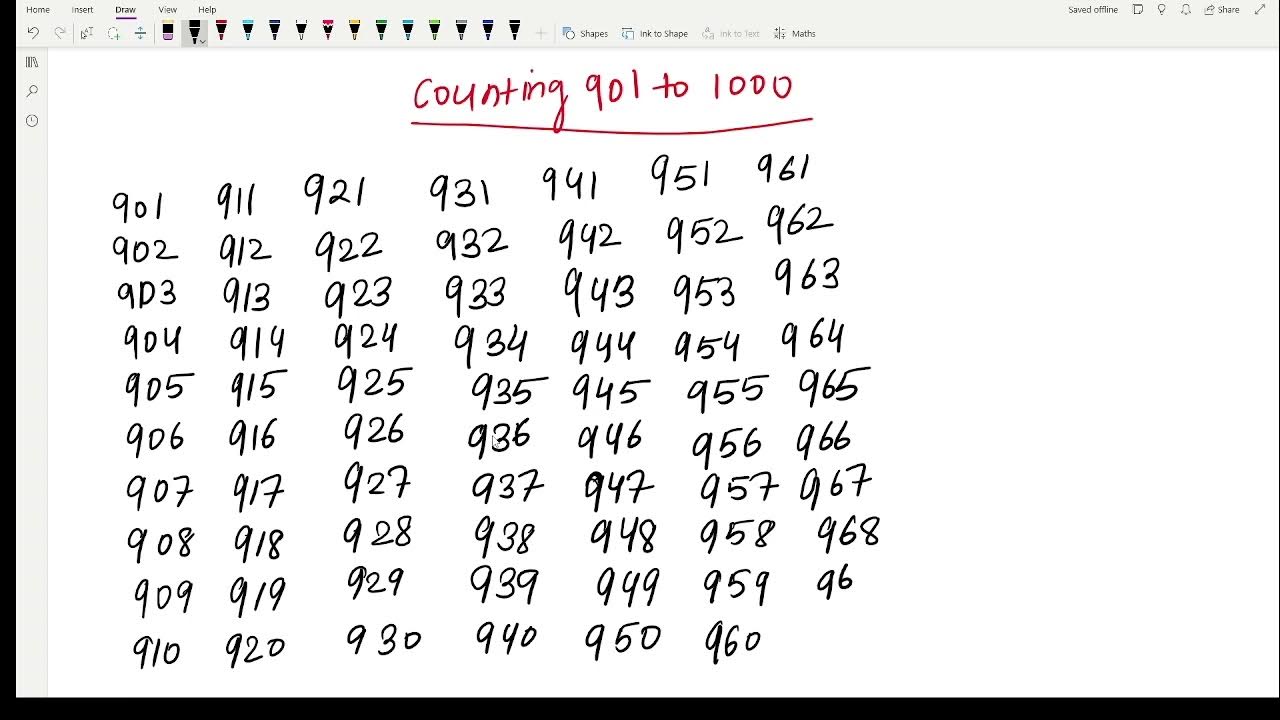 Counting 901 to 1000 | pre-School | REVISE ACADEMY - YouTube