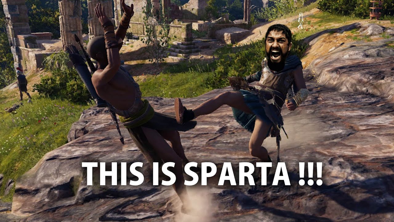 This is SPARTA Kick Compilation Сoub | Assassin's Creed Odyssey | 4K ...