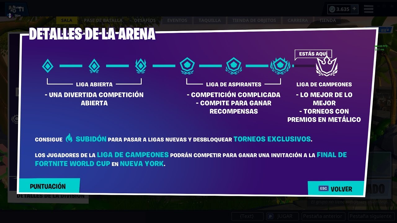 Fortnite: Battle Royale | Liga de Aspirantes - División 5 | Arena Dúos ...