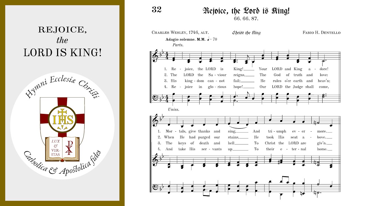 Rejoice, the Lord is King! – A Hymn for the Feast of Christ the King ...