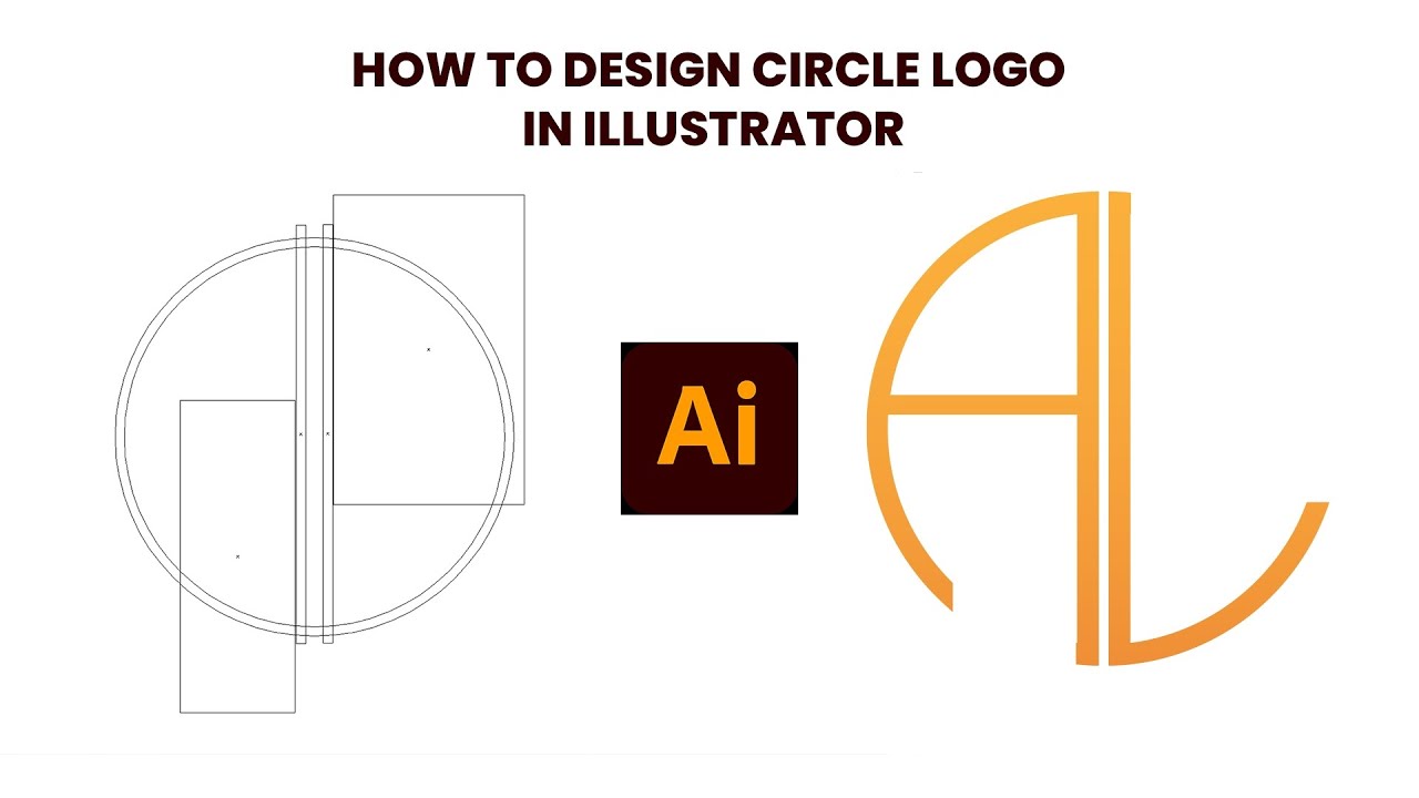 How to Design Circle Logo in Illustrator | Quick Shape Logo Design ...