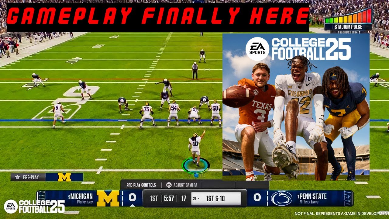 College Football 25 Gameplay Is FINALLY HERE!!! - YouTube