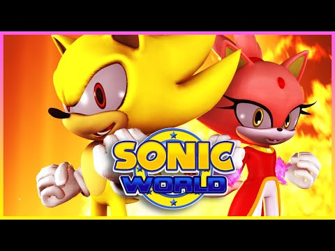 SONIC AND BLAZE PLAY SONIC WORLD THE FIRE PRINCESS RETURNS - YouTube