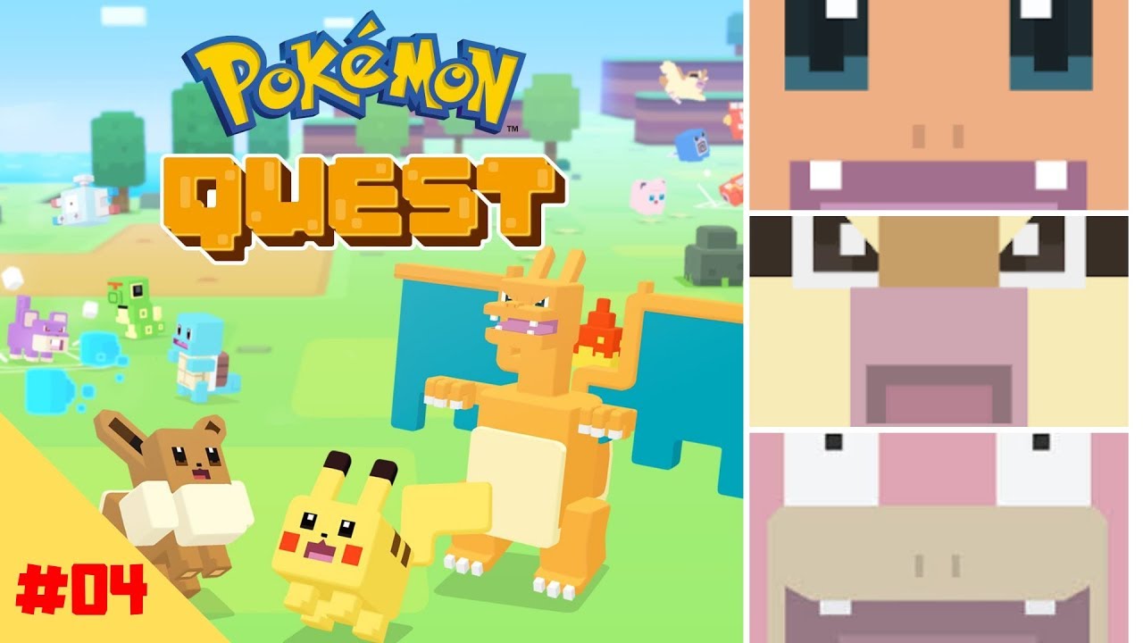Pokemon Quest Ep4 My Team Charmander, Pidgey and Slowpoke Defeat ...