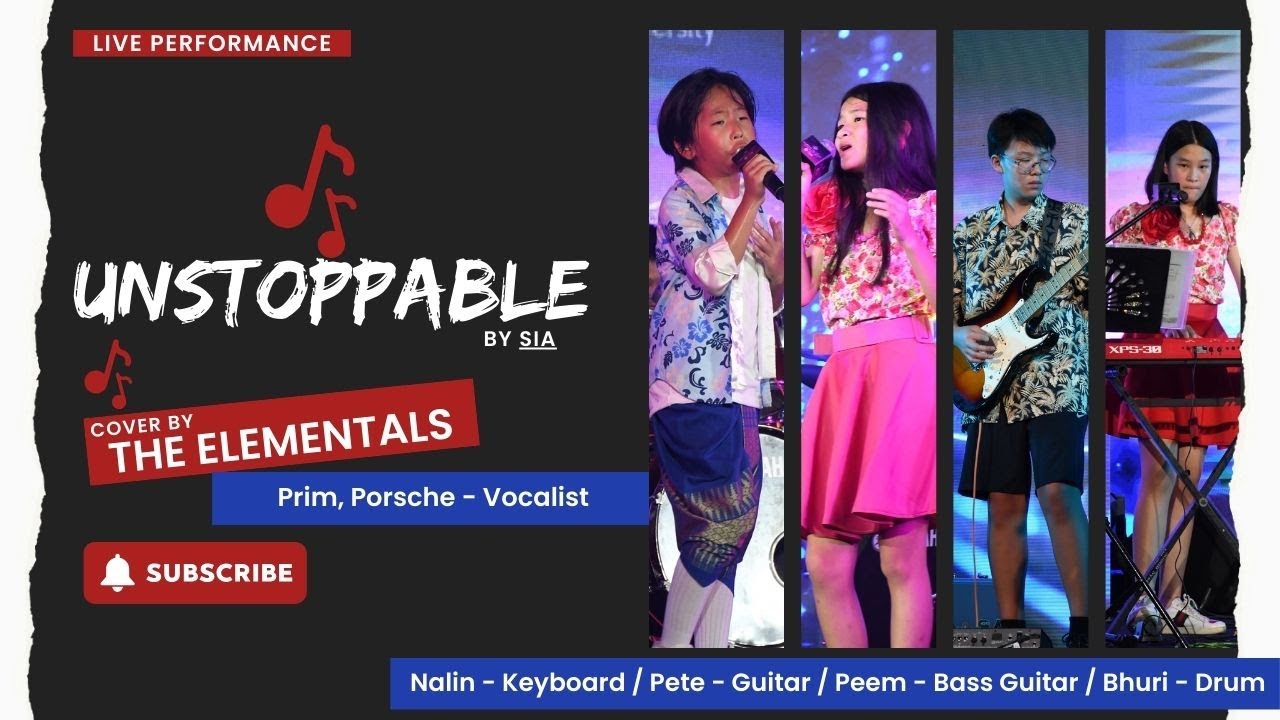 Unstoppable (by Sia) cover by The Elementals Music Band - YouTube