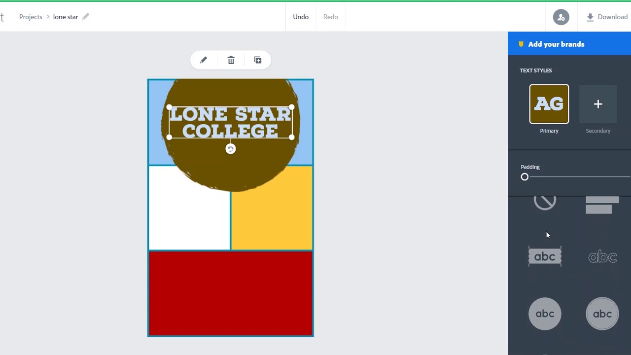 Adobe Spark: Making a Graphic - YouTube