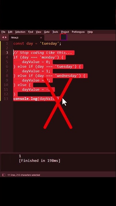 You should avoid if else statements if you have conditions like this..! in javascript #shorts ...