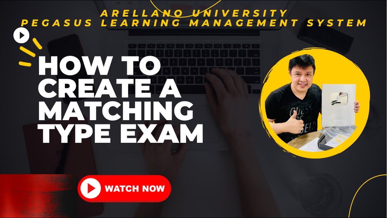 Creating a Matching Type Exam in AU-LMS - YouTube