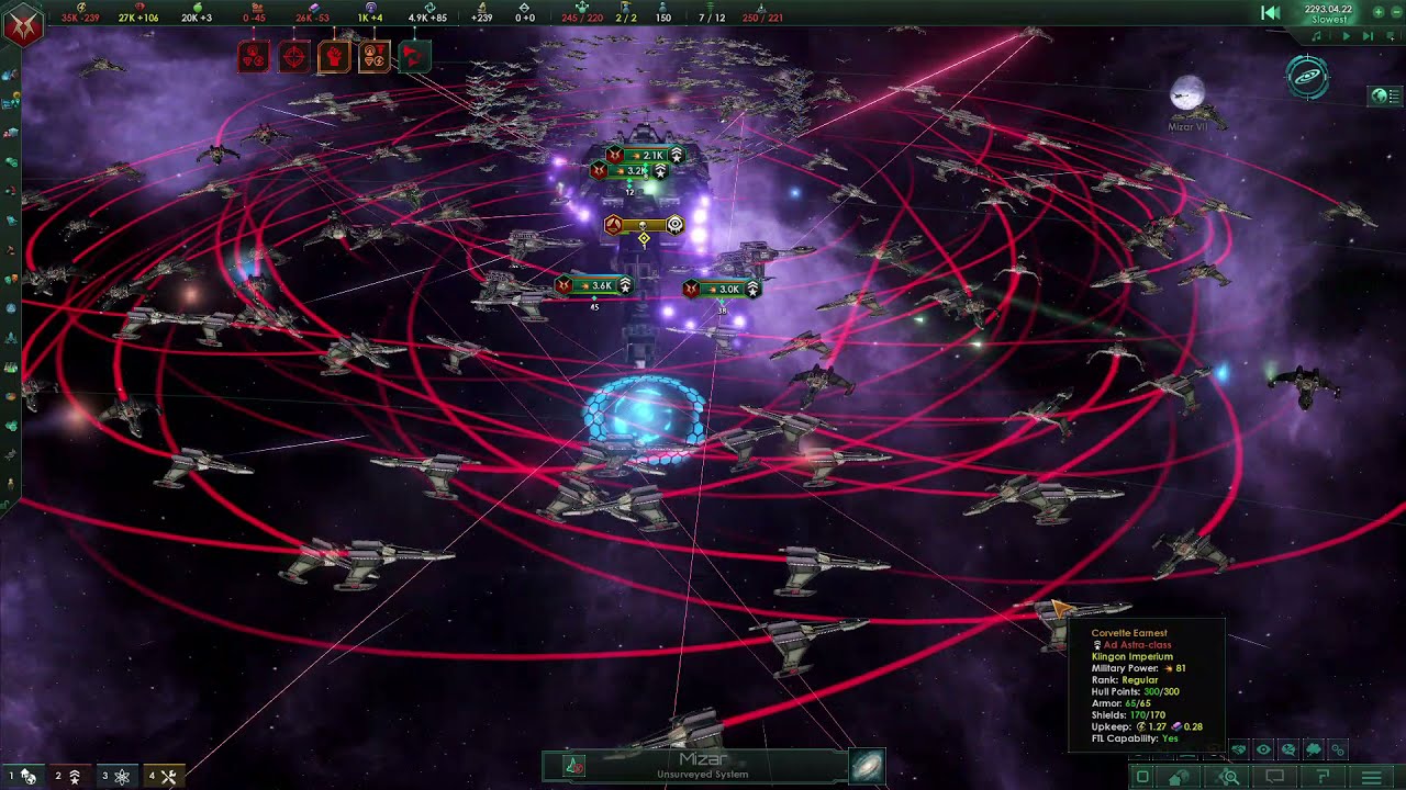 Stellaris defeating the automated dreadnought - YouTube