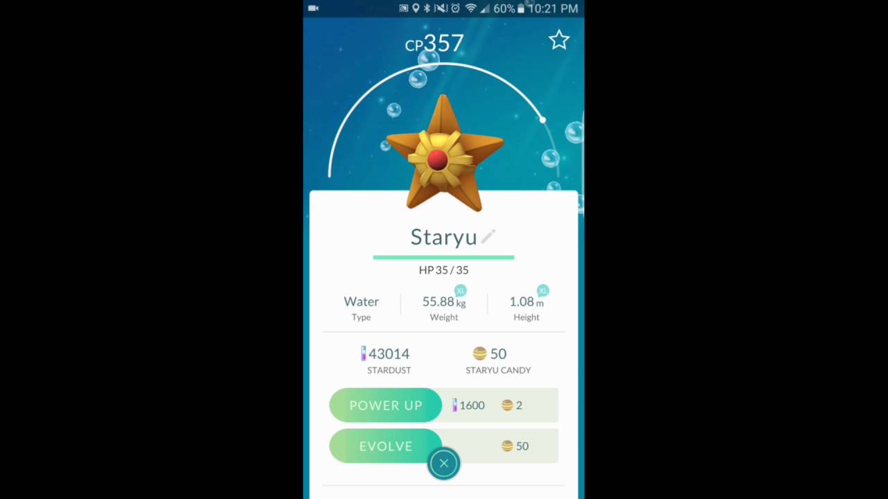 Staryu/Starmie Evolution - YouTube
