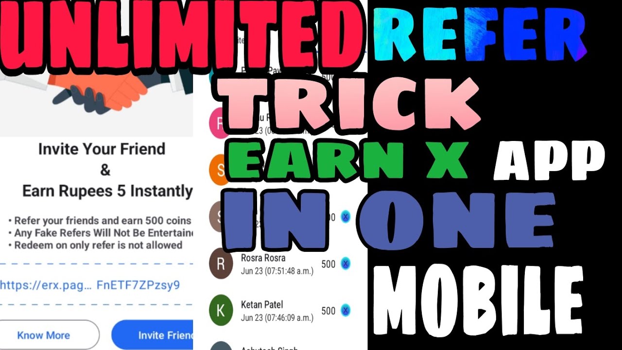 earn x app refer bypass trick #earning #earningapp #app #new #refer # ...