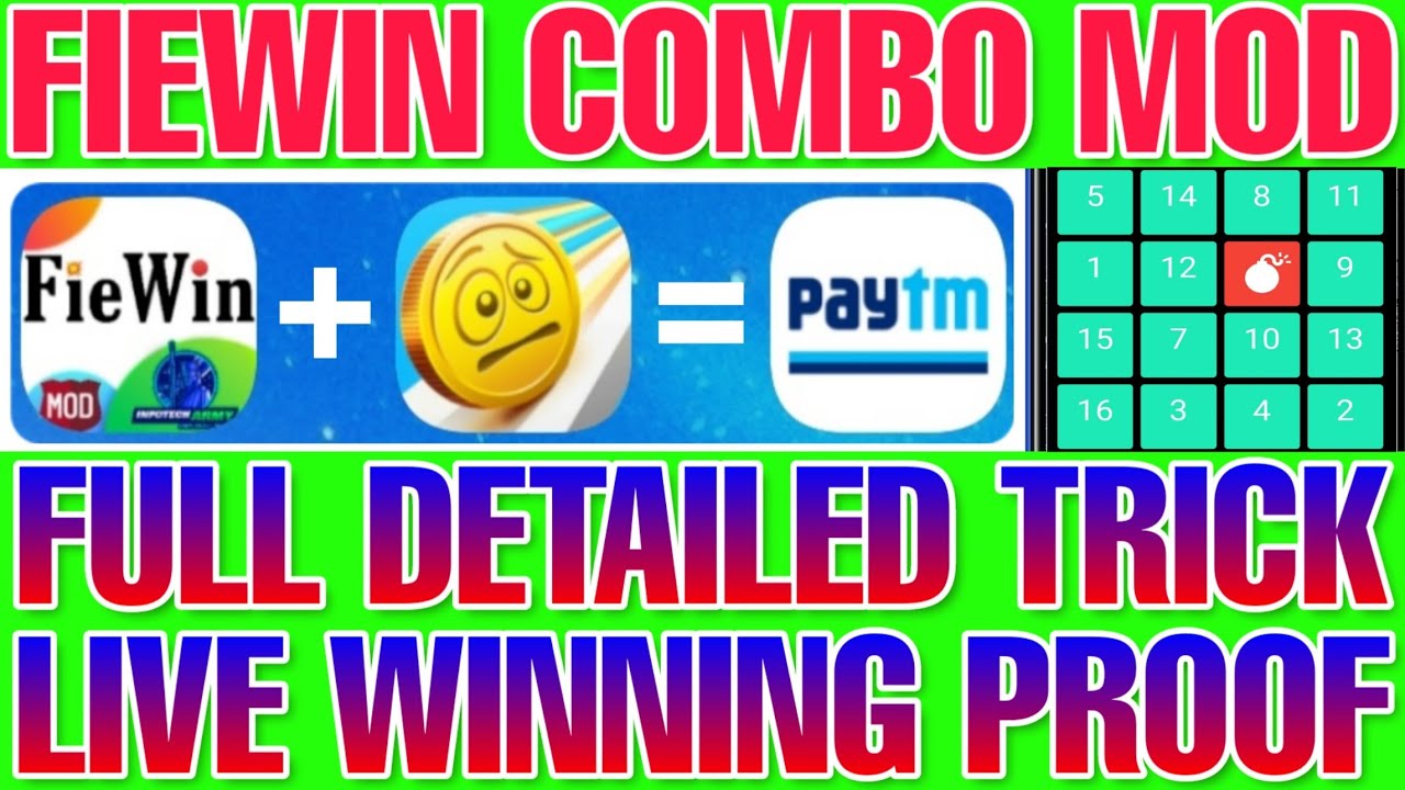Fiewin Combo MOD, Full details explained with live winning proof, Free ...