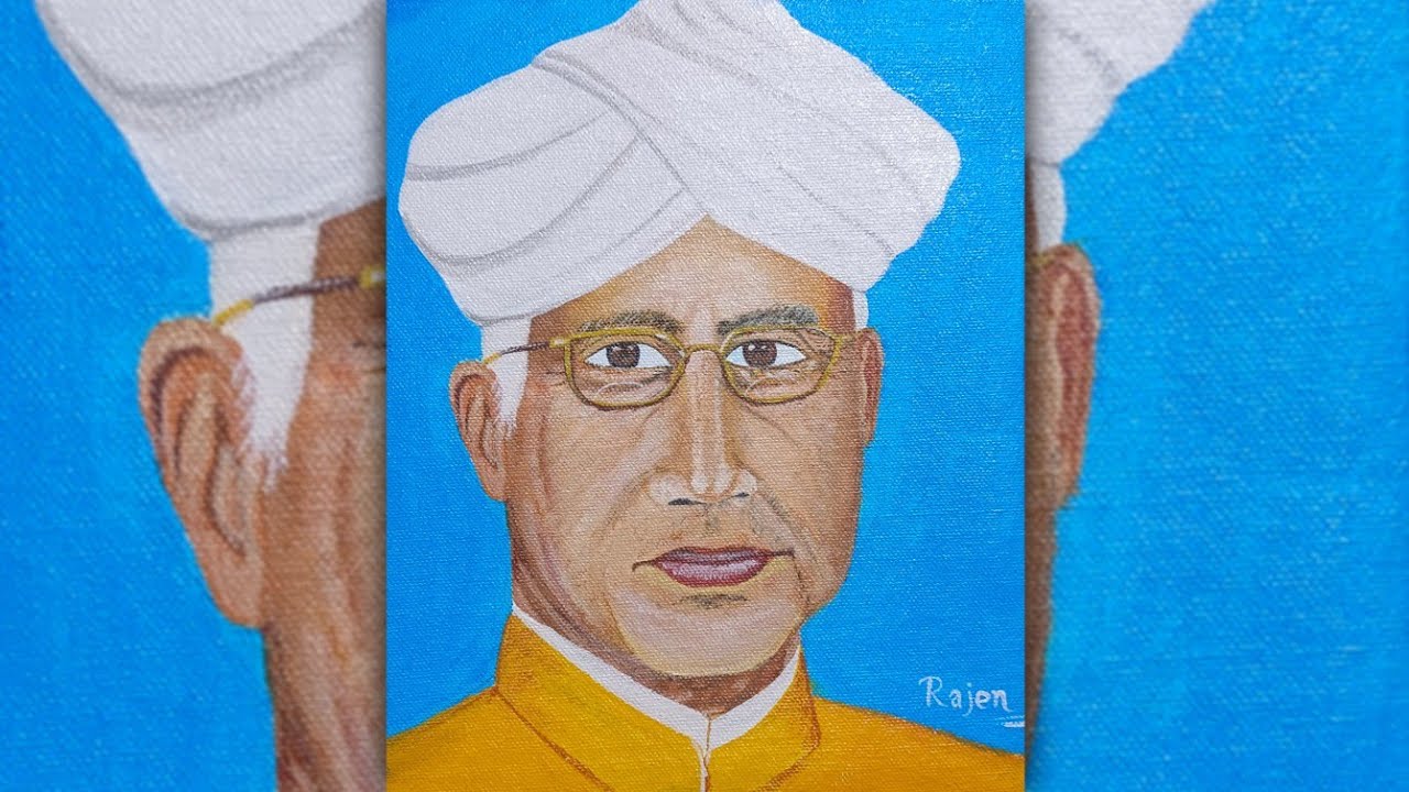Drawing of Dr Sarvepalli Radhakrishnan Picture/HowTo Draw Dr ...