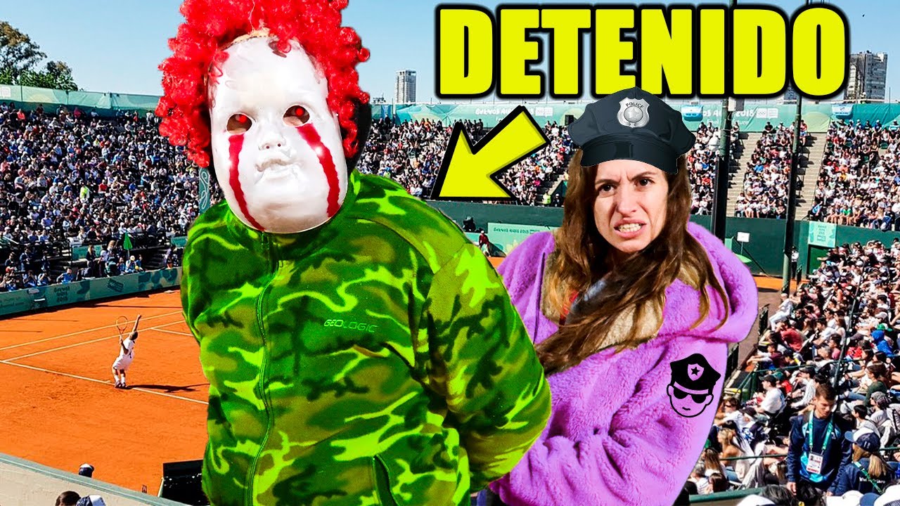 ATRAPAMOS AL PAYASO EN EL TORNEO DE TENIS!!! - YouTube