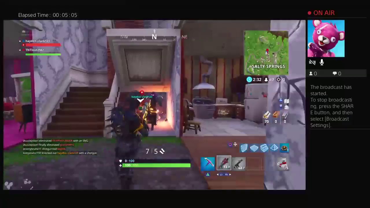 I got the glow stick pickaxe- fortnite gameplay - YouTube