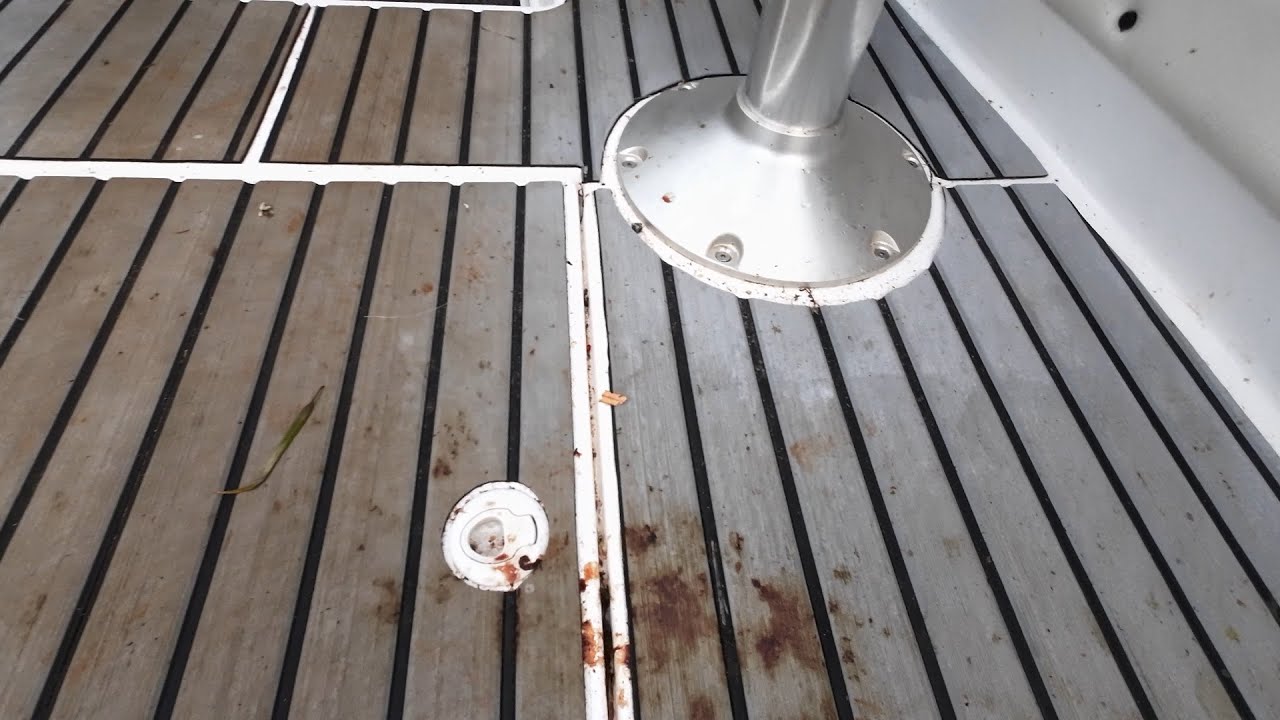 How to install install BUDGET boat EVA decking | Three month update ...
