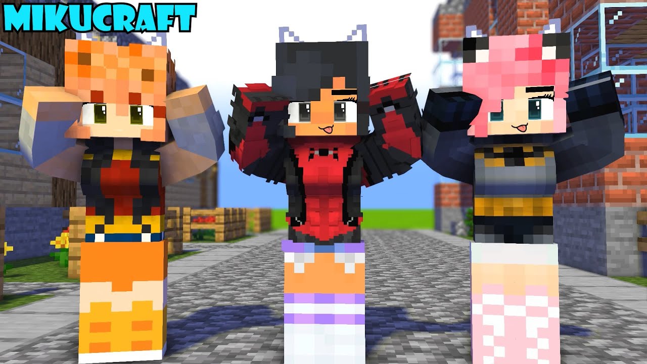 yay arigato couple super hero aphmau and friends - minecraft animation ...