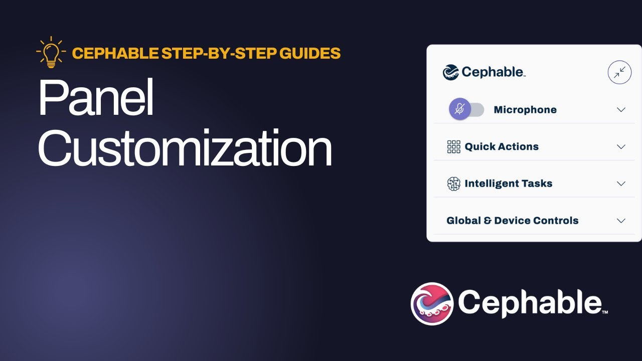 How to Customize the Cephable Panel for Your Workflow - YouTube