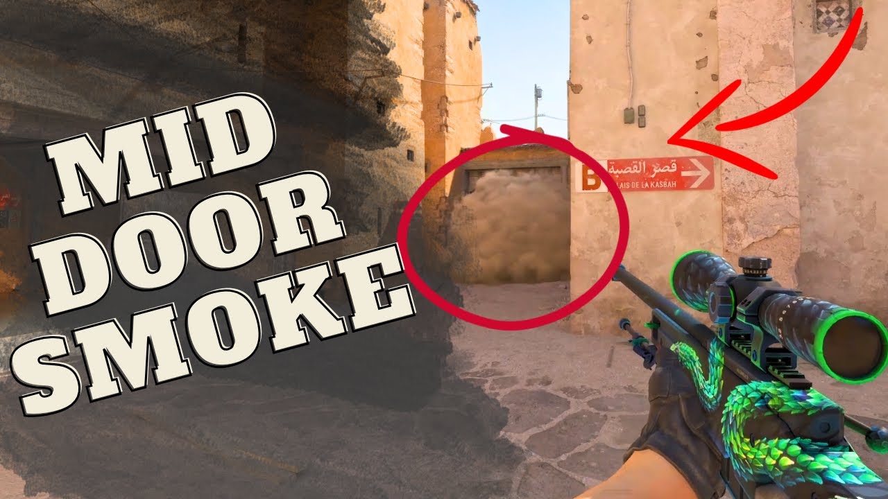 CS2 - Dust 2 - Mid Door Smoke From T Base - YouTube
