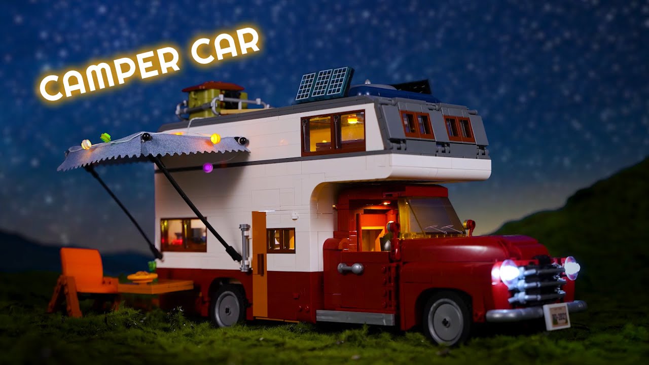 FunWhole F9012 Vacation Series Camper Van BuidlingBlocks - YouTube