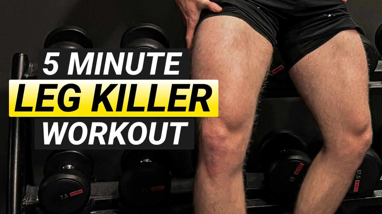 STRENGTHEN YOUR LEGS IN 5 MINUTES (NO EQUIPMENT, FOLLOW ALONG) | 5 MIN ...
