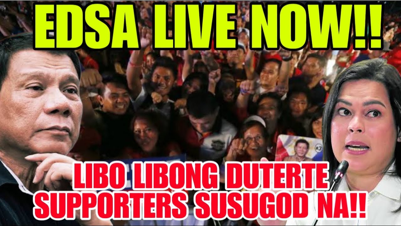Live DDs Supporters Dumagsa na Sa Edsa! tara na!! 👊🇵🇭💚🦅 - YouTube