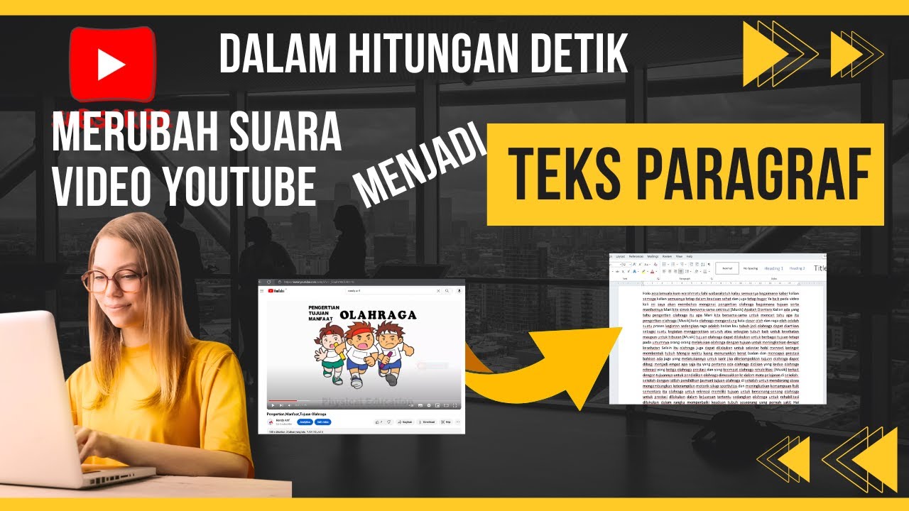 Mengubah suara video youtube menjadi teks dalam hitungan detik - YouTube