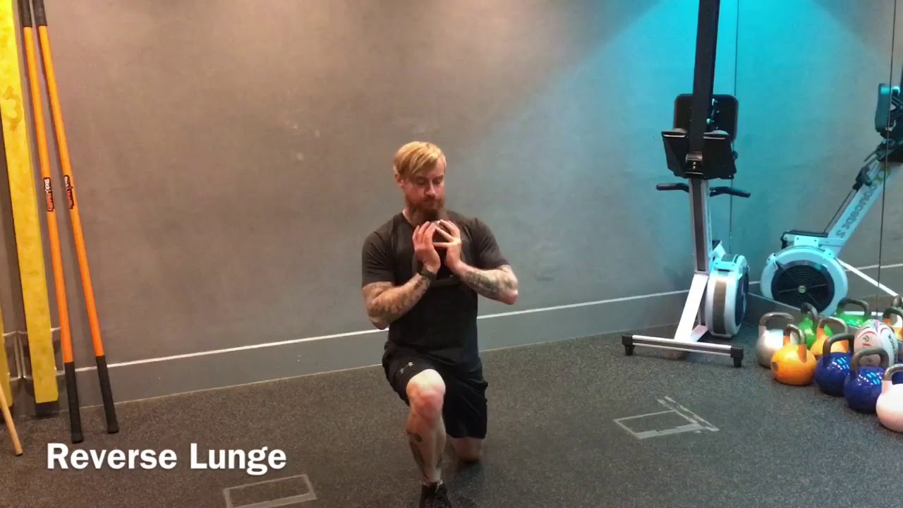 KB Goblet Reverse Lunge - YouTube