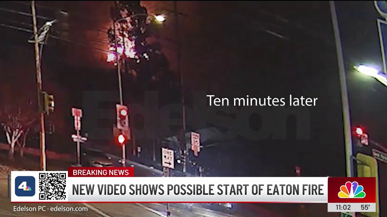 New video shows possible start of Eaton Fire - YouTube
