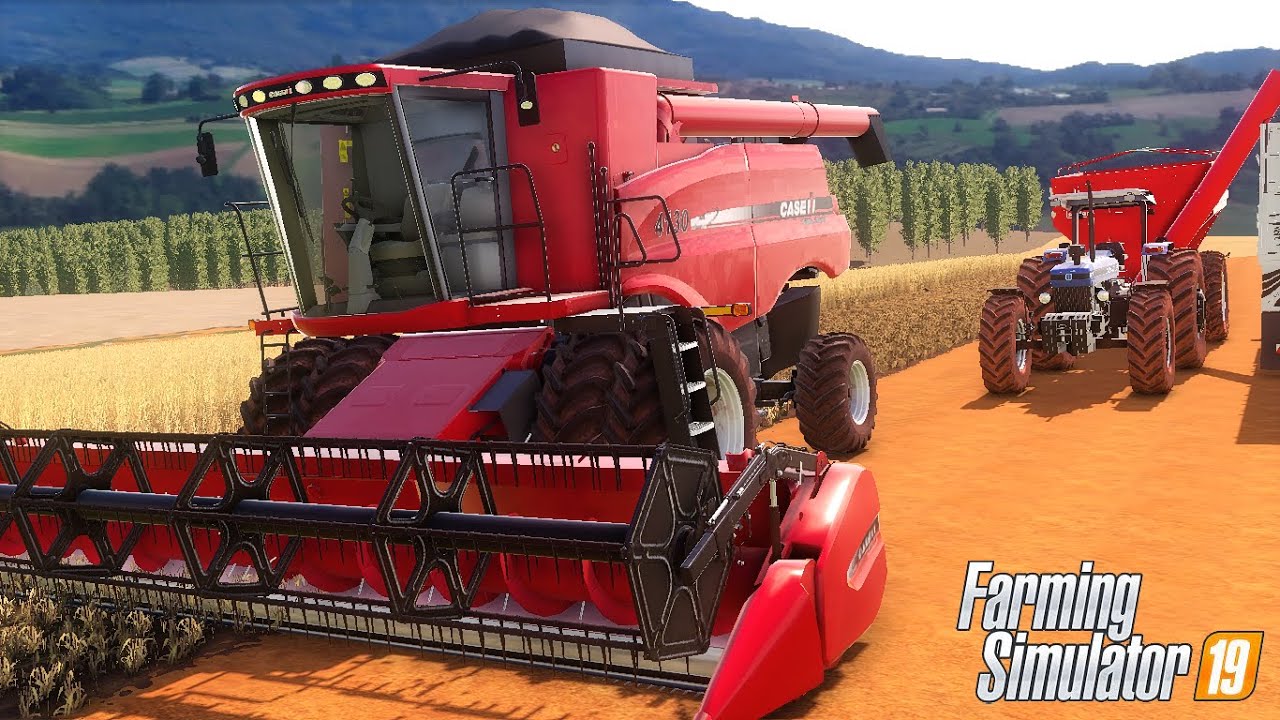 COLHEITA DO TRIGO COM A NOVA CASE 4130 || FAZ.PONTE FUNDA || FARMING ...