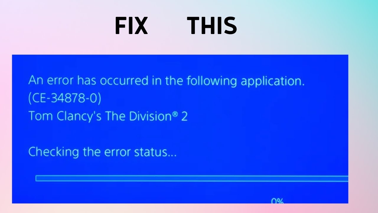 How to Fix "An error has occurred" in The Division 2 - YouTube