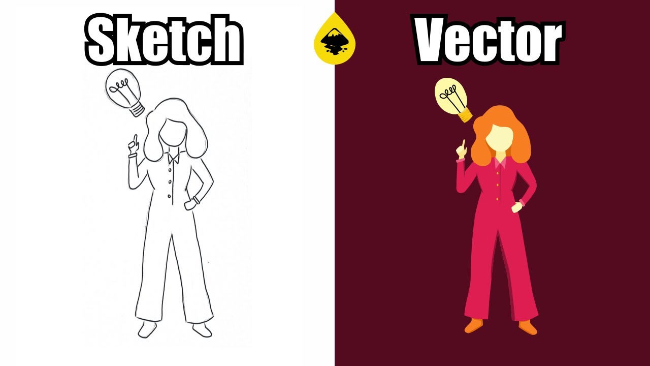 Vector Illustration Character Design Speed Art | Inkscape Illustration ...