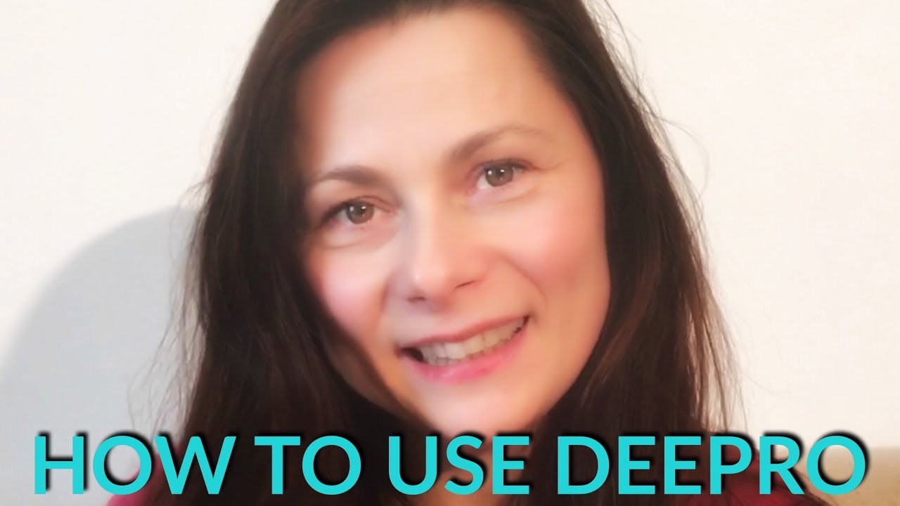 HOW TO USE DEEPRO - YouTube