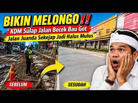 BIKIN MELONGO‼️ Jalan Becek Disulap KDM Jadi Mulus