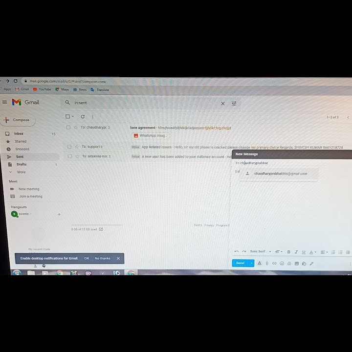 How to send mail in Computer, Laptop 📩 - YouTube
