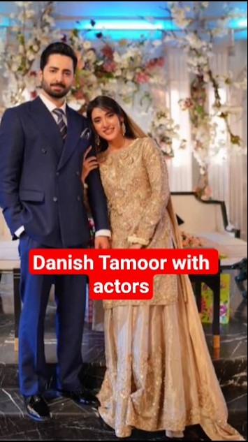 Danish Tamoor with actors #danishtamoor #sarahkhan #beautiful #shorts # ...