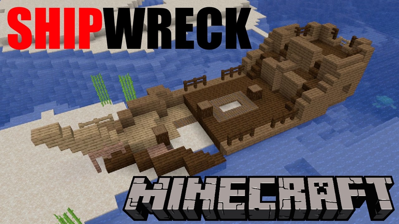 upgrading the minecraft SHIPWRECK - YouTube
