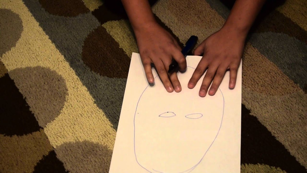 How To Draw a Normal Face - YouTube