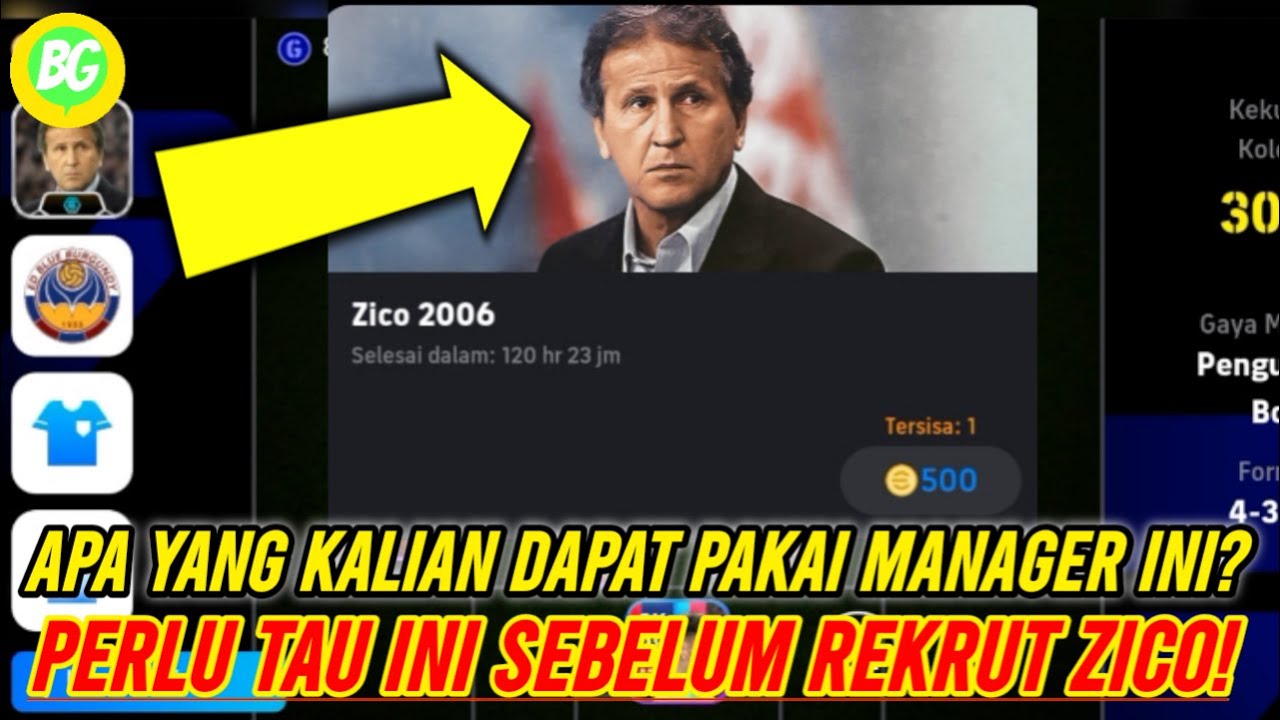 SEMUA PEMAIN DIBOOST!? BELI PACK MANAGER ZICO EFOOTBALL 2024 MOBILE - YouTube