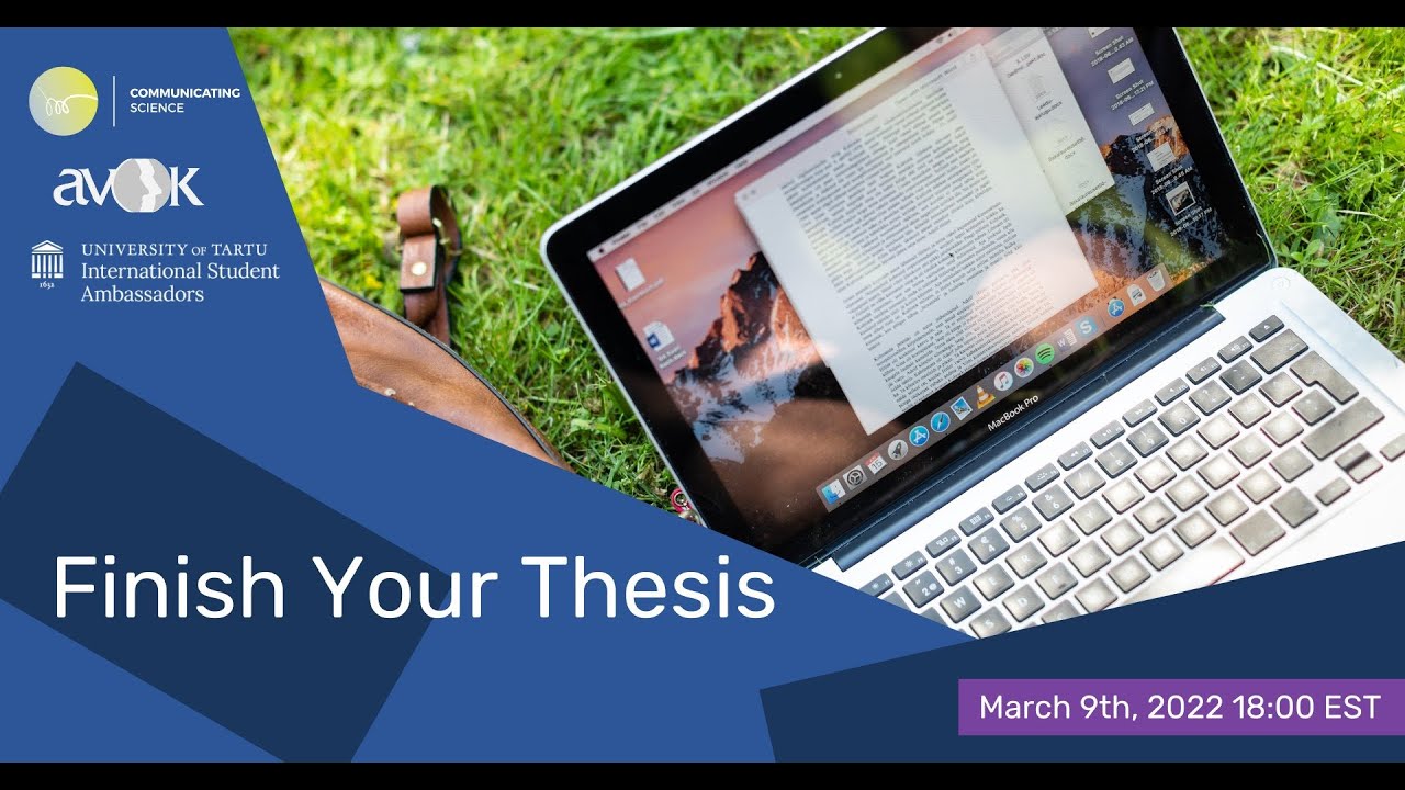 Finish Your Thesis | International Student Ambassadors - YouTube