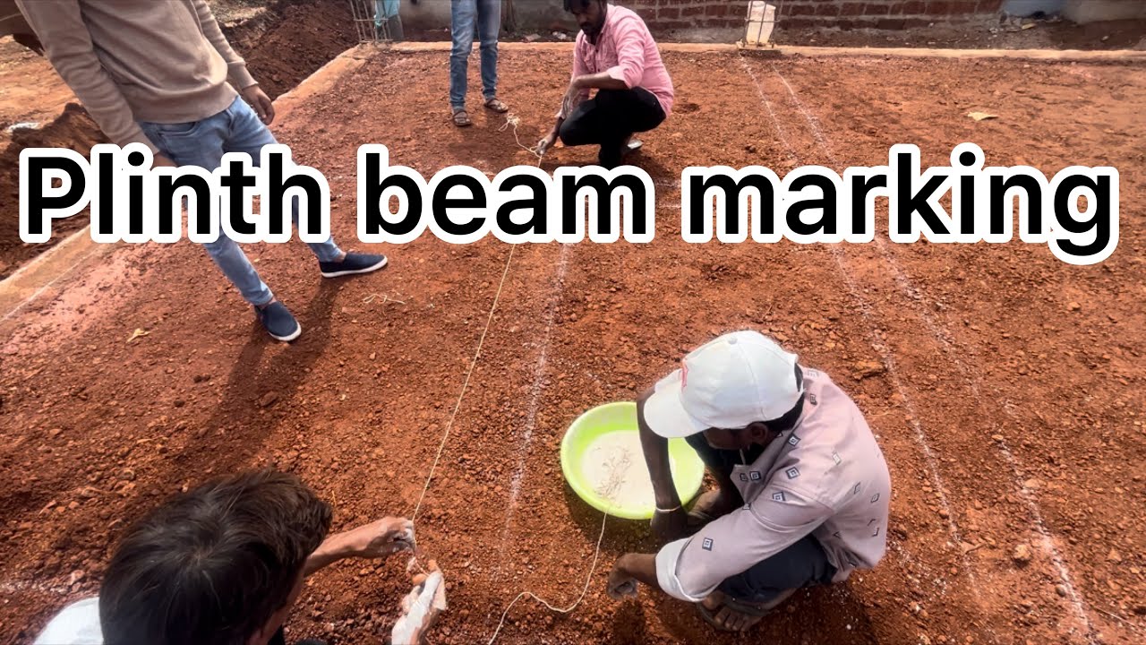 Plinth beam marking for outside walls and partition walls | full # ...