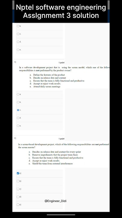 💯 Correct answers of assignment 3 software Engineering NPTEL🔥🔥 - YouTube