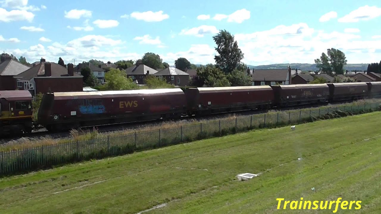 DB Class 66 No. 66124 on 6J46 Peak Forest - Hope Street @ Audenshaw ...