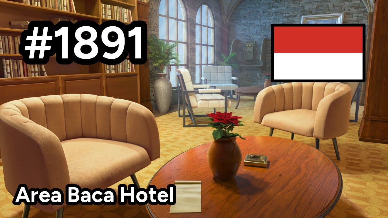 #1891 🇮🇩 (📕8-📄34-1) - Area Baca Hotel - June's Journey - YouTube
