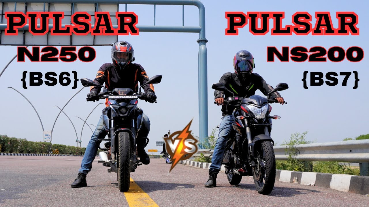 2023 Pulsar NS200 {BS7} vs Pulsar N250 {BS6} Drag Race 🔥🔥 - YouTube