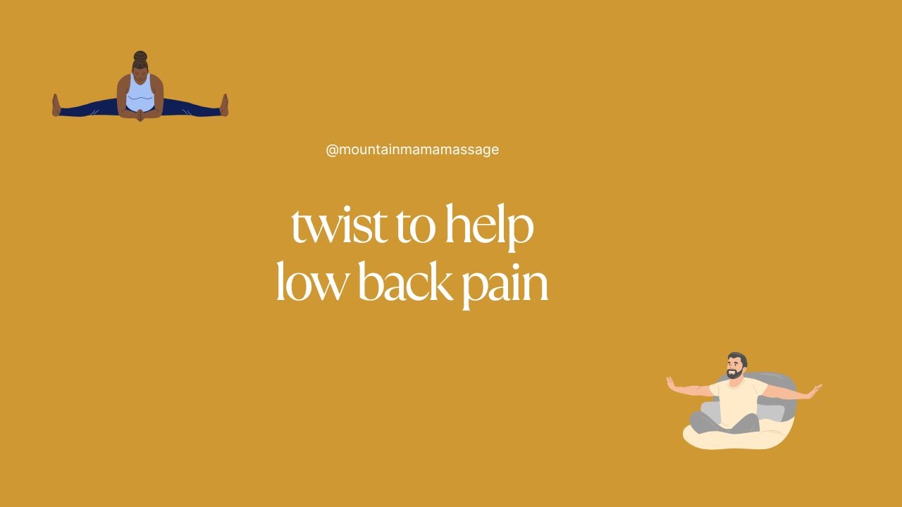 twist to help low back pain - YouTube